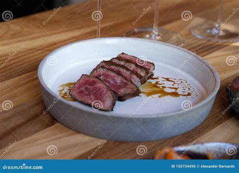 Grilled Filet Rare Wagyu Hokkaido Snow Beef Stock Image Image Of Kobe