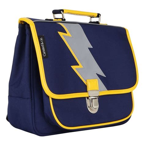 Caramel And Cie Cartable Small Eclair Bleu Marine Smallable