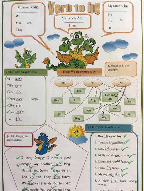 Am Is Are Worksheets For Beginners