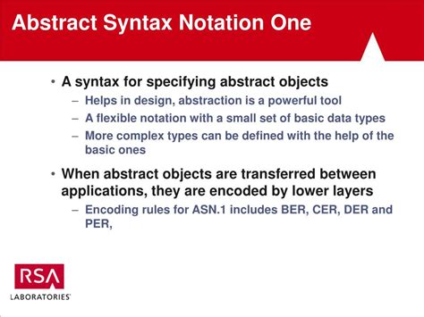 ppt rsa laboratories pkcs series a tutorial powerpoint