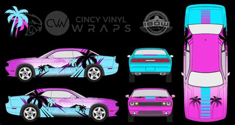 Featured Project 2020 Miami Vice Inspired Hellcat Wrap