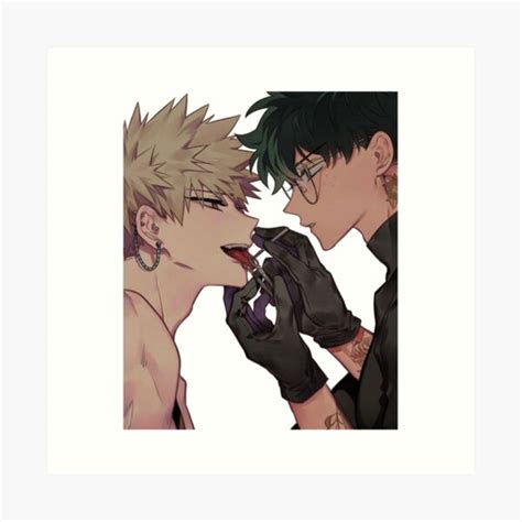 Hot Bakudeku My Hero Academia Art Print For Sale By Valentinagraphs