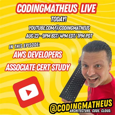 Matheus Guimaraes On Linkedin Thinking Of Taking The Aws Developers Associate Certification