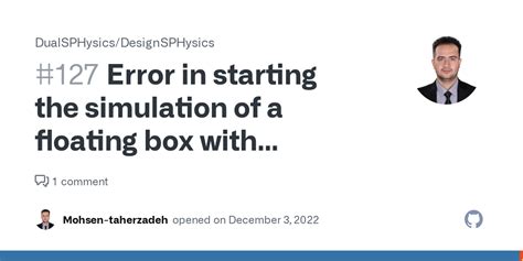Error In Starting The Simulation Of A Floating Box With Moorings