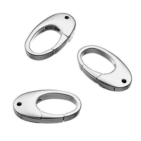 Oval Lobster Claw Clasps 20mm 5pcs G Silver