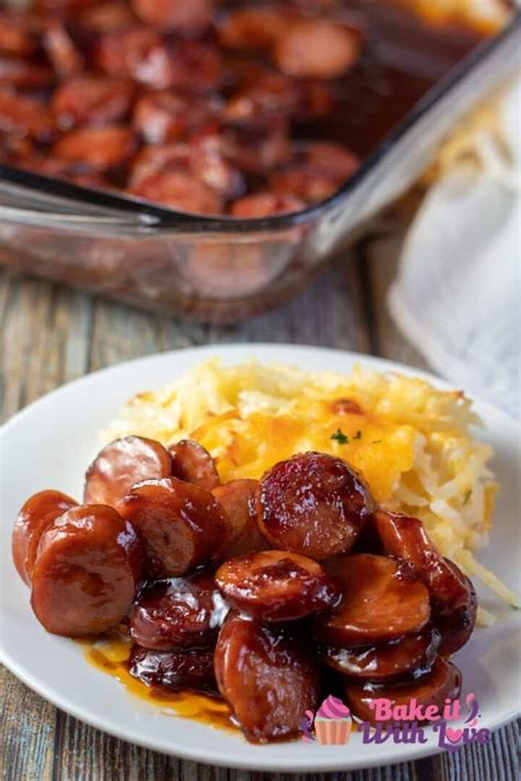 Bbq Baked Sausage Bake It With Love