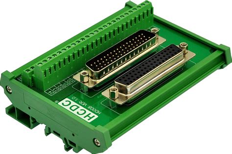 Din Rail Mount D Sub Male Female Interface Module Terminal Block