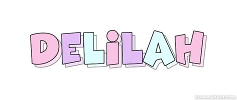 Delilah Logo Free Name Design Tool From Flaming Text