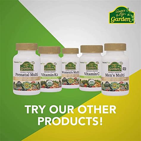 Naturesplus Source Of Life Garden Certified Organic Vitamina K2 120