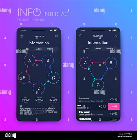 Mobile Phone Application For Analytics Stock Vector Stock Vector Image