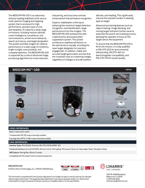 Wescam Mx Series Systems