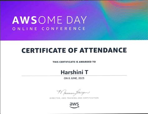 Harshini Tamilventhan On Linkedin Aws Awsome Awscertification Cloud Onlineconference Amazon…