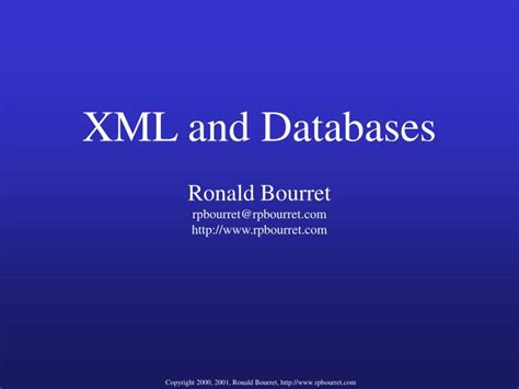 Ppt Xml And Databases Powerpoint Presentation Free Download Id6605366