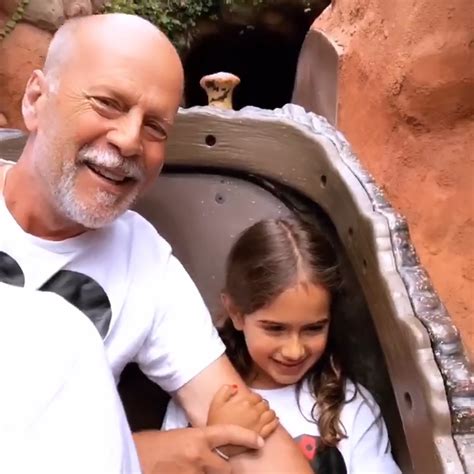 Bruce Willis Joins Wife And Daughter On Disneyland Ride In Sweet Video