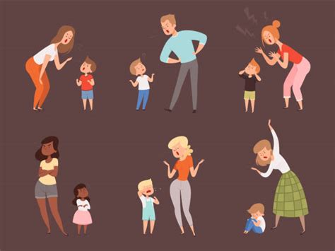 790 Mère Enfant Gronde Stock Illustrations Graphiques Vectoriels