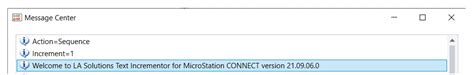 microstation vba increment numeric text