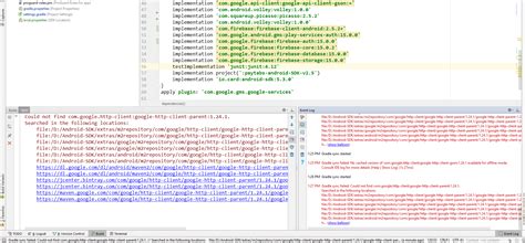 android - Gradle sync failed: Could not find com.google.http-client:google-http-client-parent:1. ...
