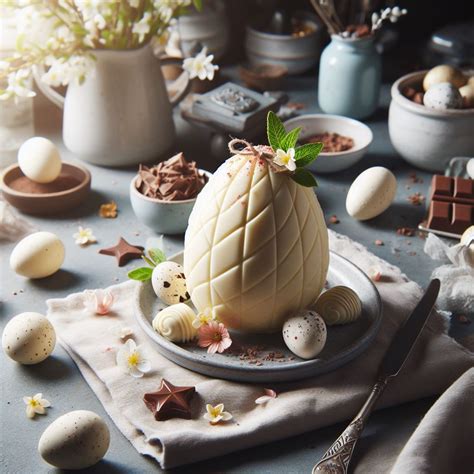 Ovo de Páscoa Trufado de Chocolate Branco Me Ensina Cozinhar