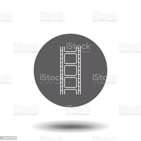 필름 스트립 선형 아이콘입니다 필름 스트립 개념 스트로크 기호 디자인 얇은 그래픽 요소 벡터 일러스트 레이 션 흰색 배경 Eps 10 개요 패턴 0명에 대한 스톡 벡터 아트