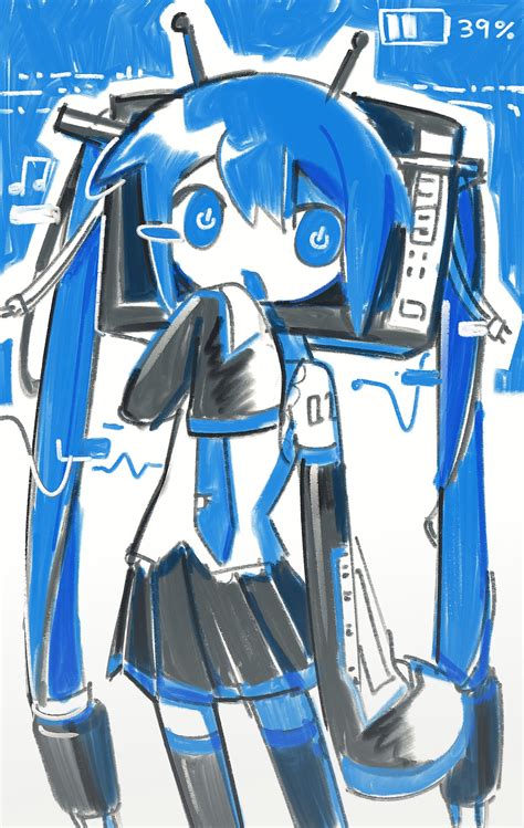 Hatsune Miku Vocaloid Drawn By Fox Kikumi Danbooru