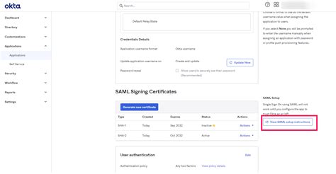 Configuring Saml Authentication For Okta In Applications Manager