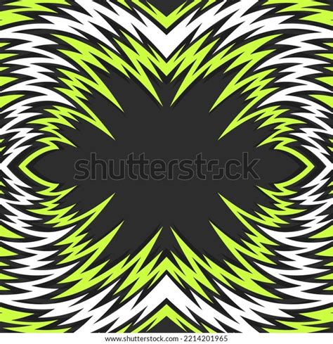 Abstract Background Gradient Curved Spikes Ornament Stock Vector