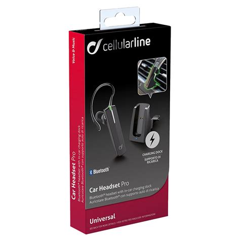 Auricolare Bluetooth Cellular Line Var Pro Smartphone Vivavoce