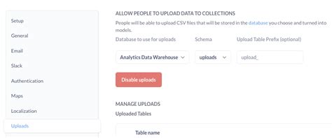 csv upload model join with database metabase discussion