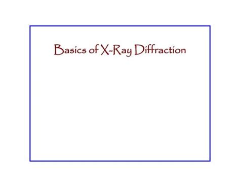 Principles Of Xrd Pptx