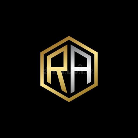 Vector Graphic Initials Letter Ra Logo Design Template Stock Vector