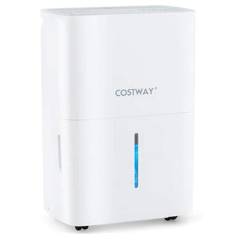 Costway 945 Pt 6000 Sq Ft Dehumidifier In White For Home With 24h