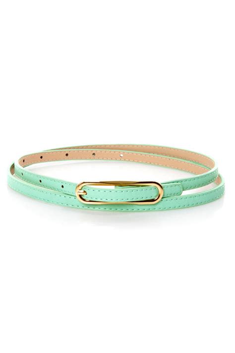 Cute Mint Green Belt Skinny Belt 1000 Lulus