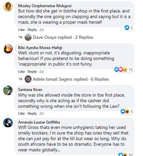 Lady Customer Removes Her Thong And Use It As Face Mask At Supermarket