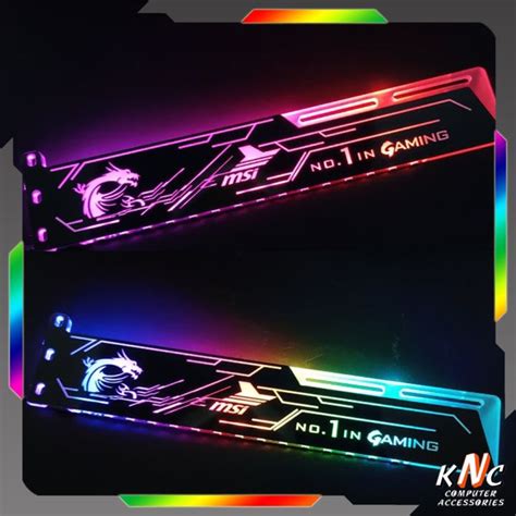 Giá Đỡ Vga Led Rgb Họa Tiết Hình Msi Đồng Bộ Màu Hub Coolmoon Hub Sync