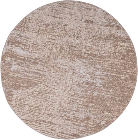 Covor Rotund Ariano Cu Model Vintage 3d Aspect Modern Bej 140 Cm