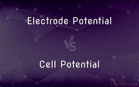 Electrode Potential Vs Cell Potential — Whats The Difference