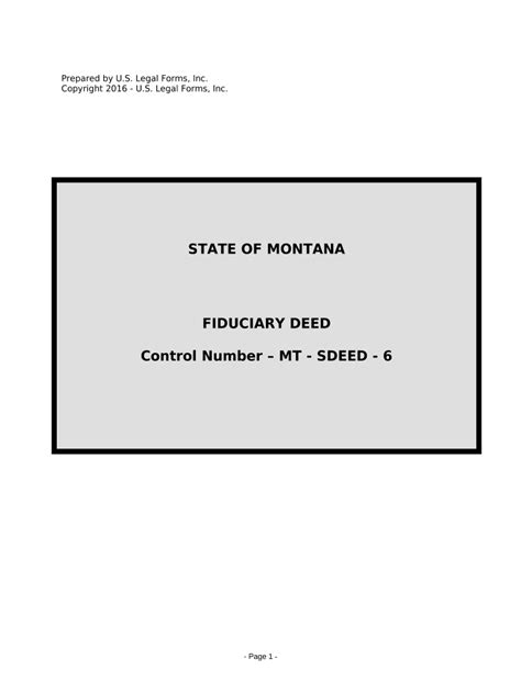 Fiduciary Deed For Use By Executors Trustees Trustors Administrators