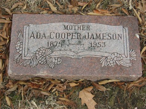 Ada Adele “bennie” Cooper Jameson 1875 1953 Monumento Find A Grave