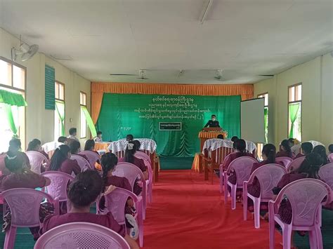 ကွန်ဟိန်းမြို့၊ အမျိုးသမီးအိမ်တွင်းမှုသက်မွေးလုပ်ငန်းပညာသင်တန်းကျောင်း ၌ သဘာဝဘေးအန္တရာယ်ဆိုင်ရာ