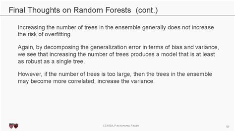 Lecture Regression Trees Bagging And Random Forest