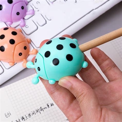 1 Pcs Lytwtws Ladybug Cute Kawaii Pencil Sharpene Grandado