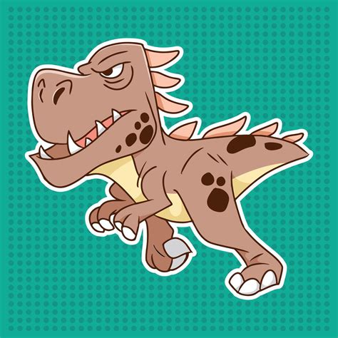 Cute Dinosaur Illustration Tyrano 55893826 Vector Art At Vecteezy