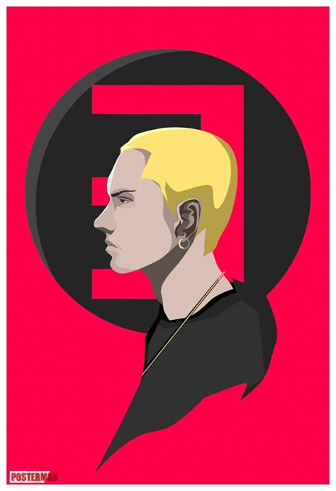 Eminem Animated Poster 13x19 Inches Water Resistance Non Tearable