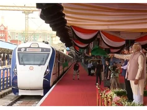 Pm Modi Flags Off Chennai Coimbatore Vande Bharat Express In Chennai