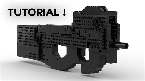 LEGO Semi Auto FN P90 Rubber Band Gun Tutorial Instruction YouTube