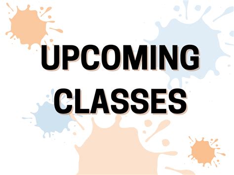 Upcoming Classes Banner