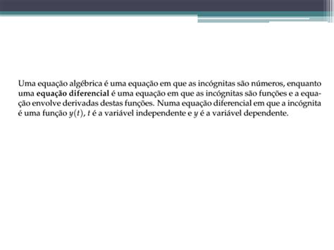 1347426 Aula 1 Classificação E Exemplos Edo1 Equações Diferenciais