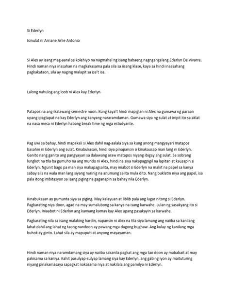 Si Ederlyn Wps Office Pdf