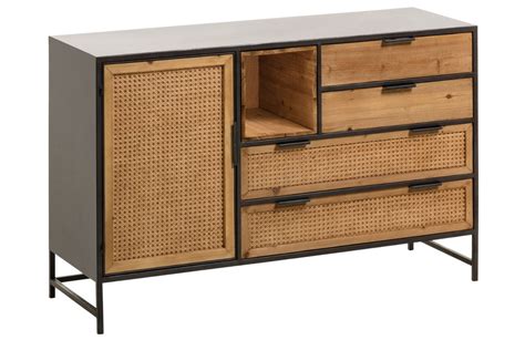 Černá Kovová Komoda Kave Home Kyoko 120 X 40 Cm Dekoracecz