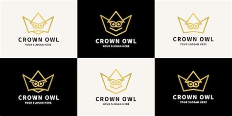 Premium Vector Crown Owl Inspiration Logo For Symbol Of Intelligence
